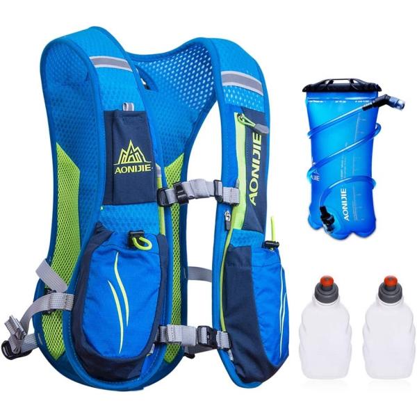商品名AONIJIE ハイドレーションパック 5.5L トレイルランニングベスト 2LブラダーリザーバーマラソンハイドロバックパックAonijie Hydration Packs 5.5L Trail Running Vest with 2...