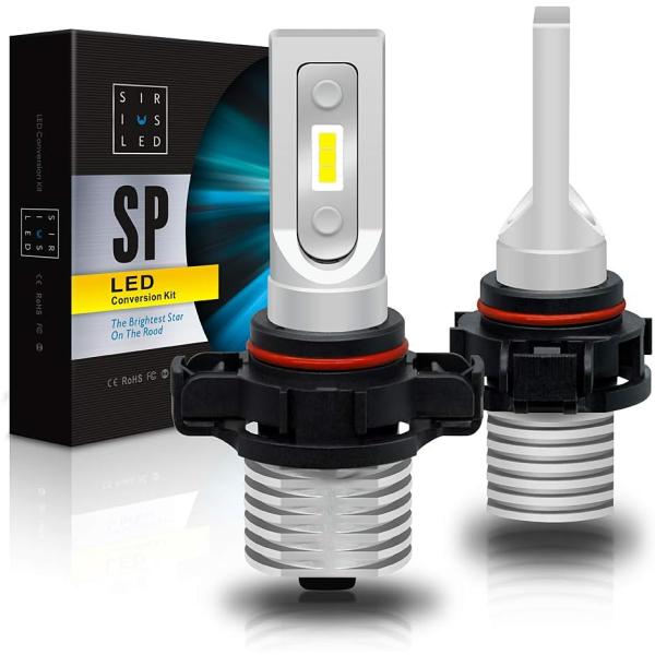 商品名SIRIUSLED SP Series 5202 High Power Ultra Bright LED Fog Light Bulb 5000 Lumen Super Compact Fanless Pure White 6000K...