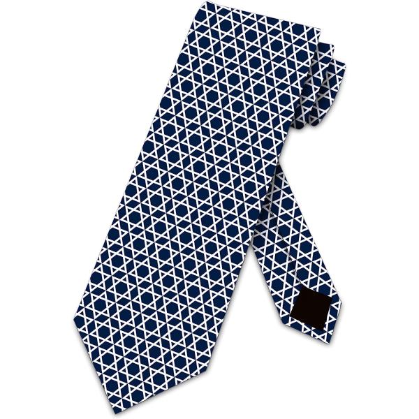 商品名Three Rooker Star of David Ties Mens Religious Navy Necktieブランド：Three Rooker商品サイズ：One Size商品番号：501854色：Navy素材：microfiber