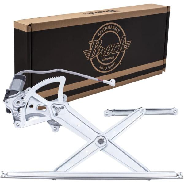 商品名98-07 LX470 ランドクルーザードライバー、フロントパワーウィンドウレギュレーター&amp;モーターに適合。Brock Replacement Drivers Front Power Window Lift Regulator...