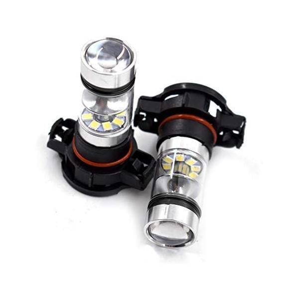 商品名2X 5202 H16 PS24W ハイパワー 100W 6000K スーパーホワイト LED フォグ DRL ライト電球 07-15 シボレー シルバラード 1500 2500 3500に適合labwork 2X 5202 H16 ...