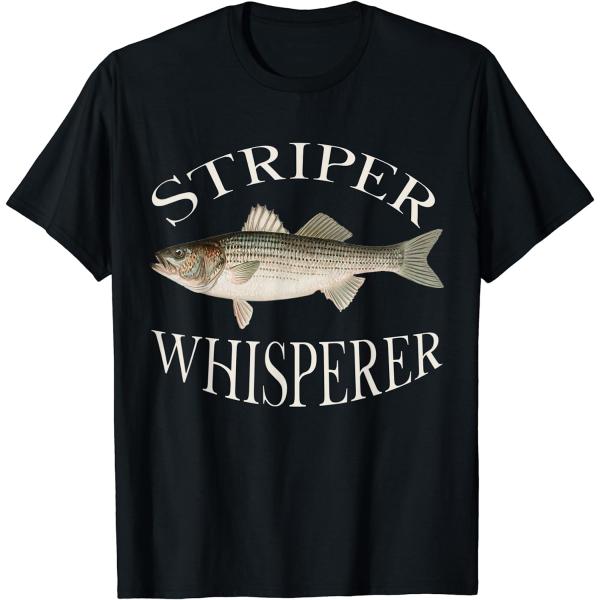 商品名Striper Whisperer Striped Bass Fish Illustration Fishing T-Shirtブランド：Bass Fish Fanatics商品サイズ：Small高さ：2.5 cm横幅：20.3 cm...
