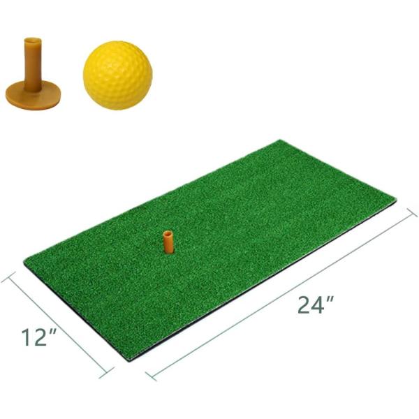 商品名(60.0 Centimeters, 30.0 Centimeters) - Mulslect Golf Hitting Grass Mat Portable Golf Mat Rubber Tee Holder Golf Indoo...
