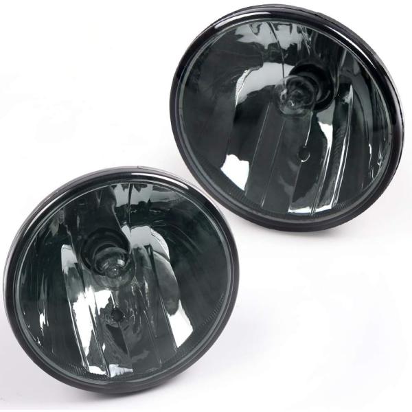 商品名GRAND ORANGE ラウンドフォグライト 電球付き 2007-2014 シボレー タホ アバランチ サバーバン対応 GMC ユーコン XL フィット フォード マスタング スモーク フロント 助手席と運転席側ランプアセンブリGR...