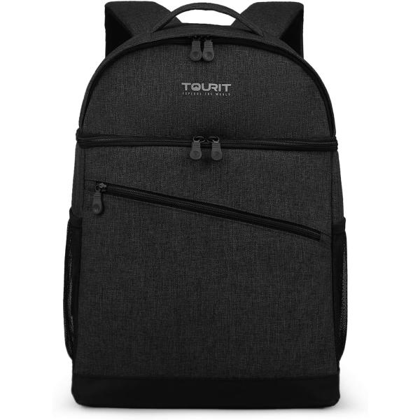 商品名TOURIT 28 Cans Backpack Cooler Leak-Proof Insulated Soft Cooler Double Deck Lunch Cooler Backpack for Men Women to Be...