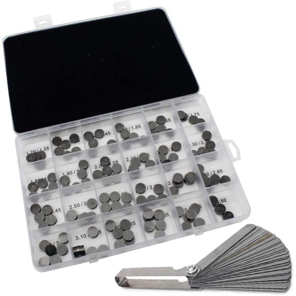 商品名TARAZON 9.48mm Motorcycle Valve Shims Kit for Kawasaki Vulcan Classic VN900 2006-2018/VN800 1995-2005/1.20mm-3.50mm/0...