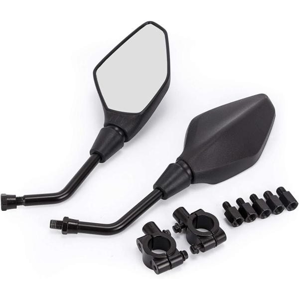 商品名TOPMOUNT ユニバーサルオートバイミラー ATV リアビュー サイドミラー 7/8インチ ハンドルバー用 10mm/8mm 時計回り &amp; 反時計回りDeYeShiKi Universal Motorcycle Mirro...