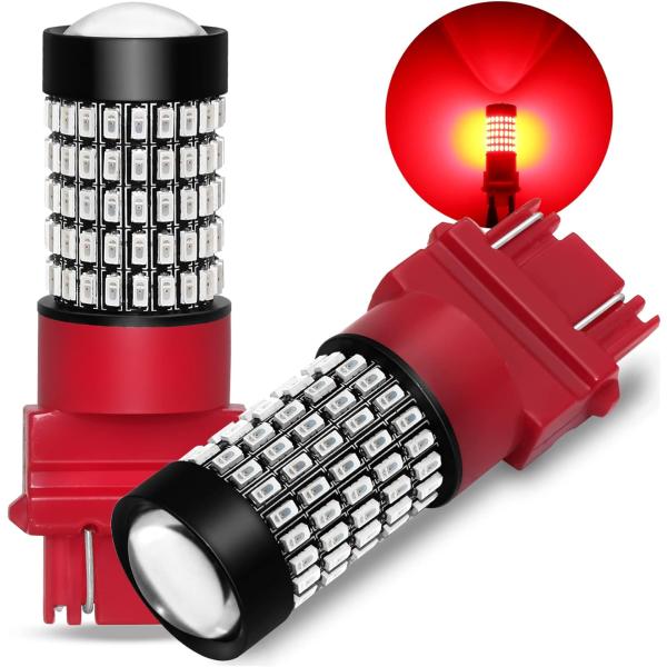 商品名PHINLION 3156 3157 LED Red Brake Light Bulbs Super Bright 2800 Lumens 3014 103-SMD 3057 3457 4057 4157 LED Turn Signa...