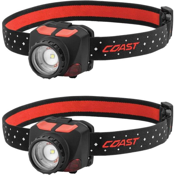 商品名Coast FL84 575 Lumen Dual Color Focusing LED Headlamp 2-Packブランド：Coast商品サイズ：LED Headlamp高さ：7.1 cm横幅：18.8 cm奥行：28.2 cm...
