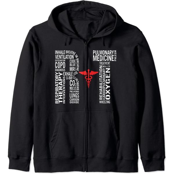 商品名Respiratory Therapist Respiration Long Sleeve Shirt Zip Hoodieブランド：Respiratory Therapy T-Shirts and Gifts商品サイズ：Small高...