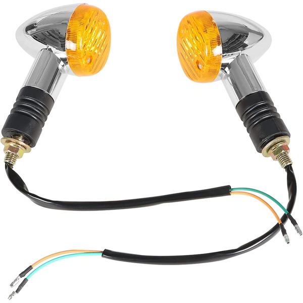 商品名LABLT 2 Pcs Front Rear Turn Signal Blinker Indicator Light Fit for Motorcycle Amber Chromeブランド：LABLT商品サイズ：Turn Signal...