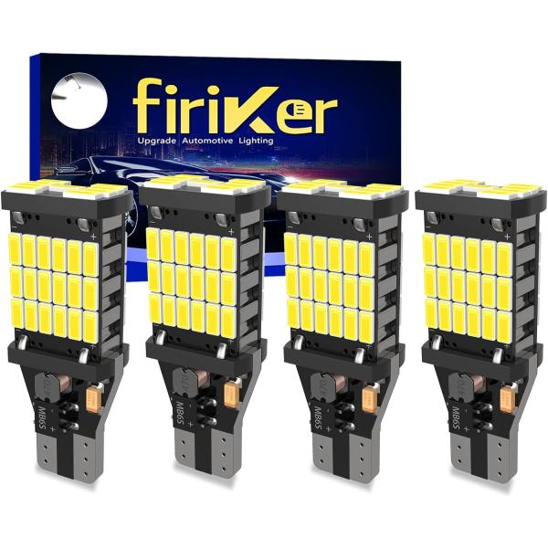 商品名4PCS Super Bright 921 T15 912 W16W LED Reverse Lights, Error Free 921 904 Led Bulbs 45SMD-4014 Chipsets, Newest 912 9...