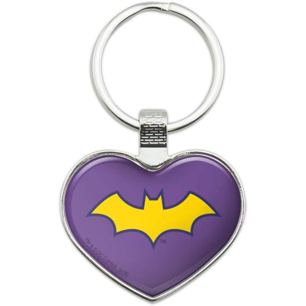 商品名Batman Batgirl Logo Keychain Heart Love Metal Key Chain Ringブランド：GRAPHICS &amp; MORE商品サイズ：One Size高さ：0.2 cm横幅：8.6 cm奥...