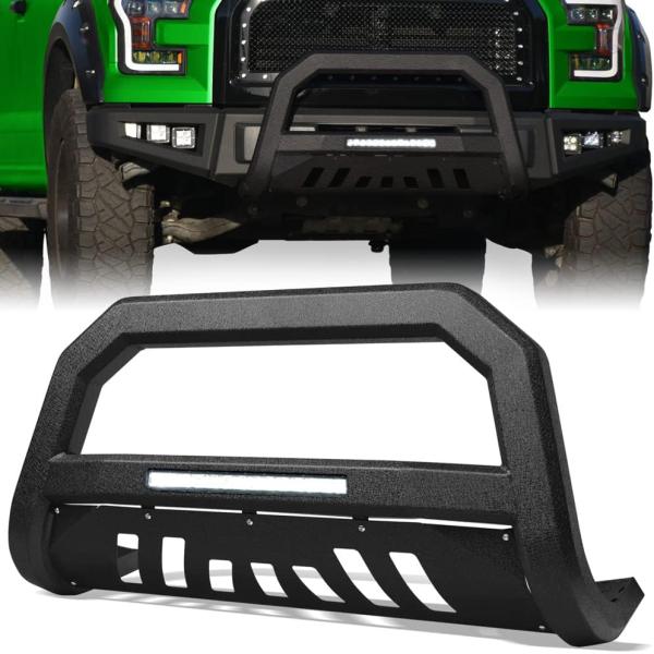 商品名Stehlen 642167817697 アドバンスシリーズ アルミニウム製 LED ブルバー - テクスチャーブラック 07-18 シボレーシルバラード タホ サバーバン アバランチ/GMC シエラ/ユーコン / 07-14 エスカ...