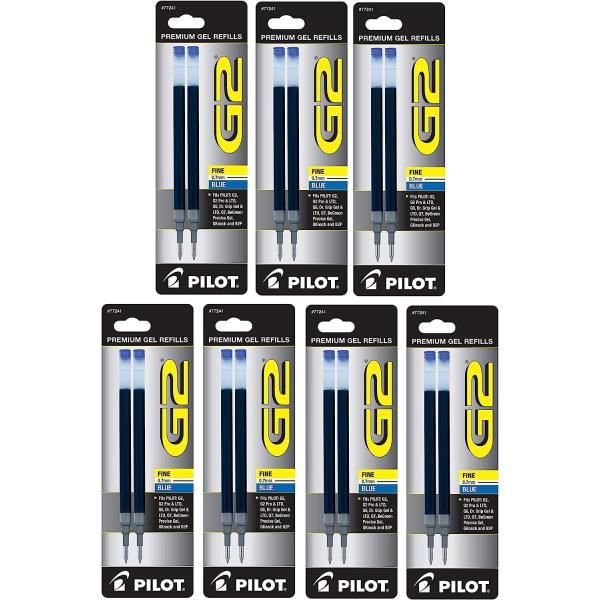 商品名Pilot G2, Dr. Grip Gel/Ltd, ExecuGel G6, Q7 Rollerball Gel Ink Pen Refills Blue, 7 Pack (14 Refills Total)ブランド：PILOT商...