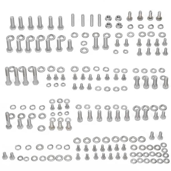 商品名PTNHZ 小型ブロックエンジン HEX ボルトキット シボレー SBC 265 283 302 305 307 327 350 400 ステンレス用 (211個)PTNHZ Small Block Engine HEX Bolt K...