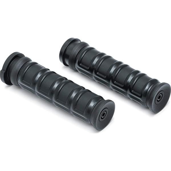 商品名Kuryakyn 6675 ディリンガーハンドルバー 電子スロットルコントロール用グリップ:2008-19 ハーレーダビッドソン オートバイ サテンブラック 1ペアKuryakyn 6675 Dillinger Handlebar G...