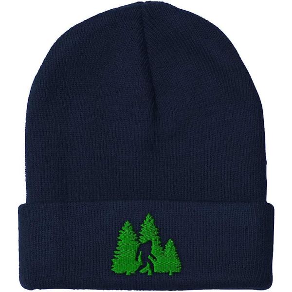 商品名Speedy Pros Beanies for Men Woods Bigfoot A Embroidery Graphic Trees Winter Hats for Women Acrylic Skull Cap 1 Size N...