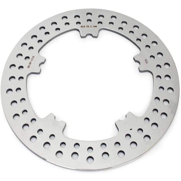 商品名TARAZON Polished Front Brake Disc Rotor for Harley Davidson Switchback 12-16,Super Glide 06-10,Low Rider 06-13,Super ...