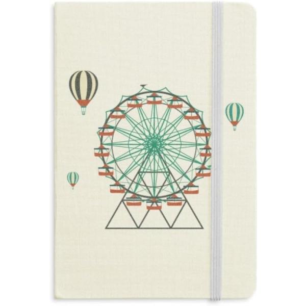 商品名Green Amusement Park Circus Pattern Notebook Fabric Hard Cover Classic Journal Diary A5ブランド：DIYthinker商品サイズ：A5 (144 X...