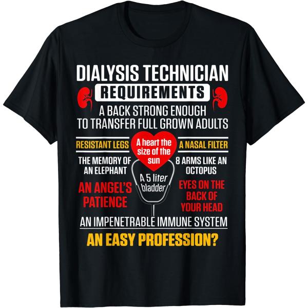商品名Dialysis Technician Require Nephrology Tech T-Shirtブランド：Hemodialysis Technician Week Gifts商品サイズ：Small高さ：2.5 cm横幅：20.3...