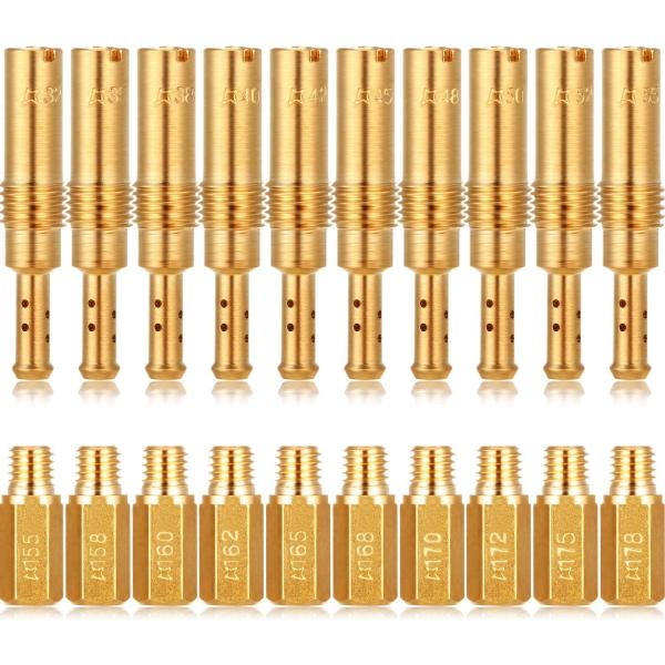 商品名キャブレター メインジェット 10ピース パイロット スロージェットキット Keihin OKO KOSO PE用 PWKキャブ用20 Pieces Carburetor Main Jet Kit, Include 10 Pieces...