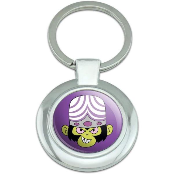 商品名Powerpuff Girls Mojo JoJo Head Keychain Classy Round Chrome Plated Metalブランド：GRAPHICS &amp; MORE商品サイズ：One Size高さ：0.5 ...