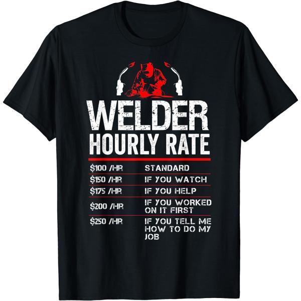 商品名Welder Hourly Rate Funny Welding Gift for Metal Worker T-Shirtブランド：I'm A Welder I Weld Co.商品サイズ：Small高さ：2.5 cm横幅：20.3...