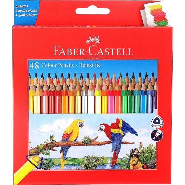 商品名Anmol Art &amp; Frames Faber-Castell 三角形色鉛筆 48本入り詰め合わせFaber-Castell Triangular Colour Pencils - Pack of 48 (Assorted)...