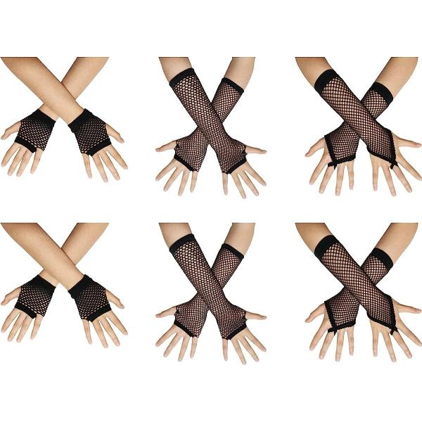 商品名Anlaey Fishnet Gloves Stretchy Fingerless 80s Party Accessories Mesh Costume with Finger Loop for Womenブランド：Anlaey商品サ...