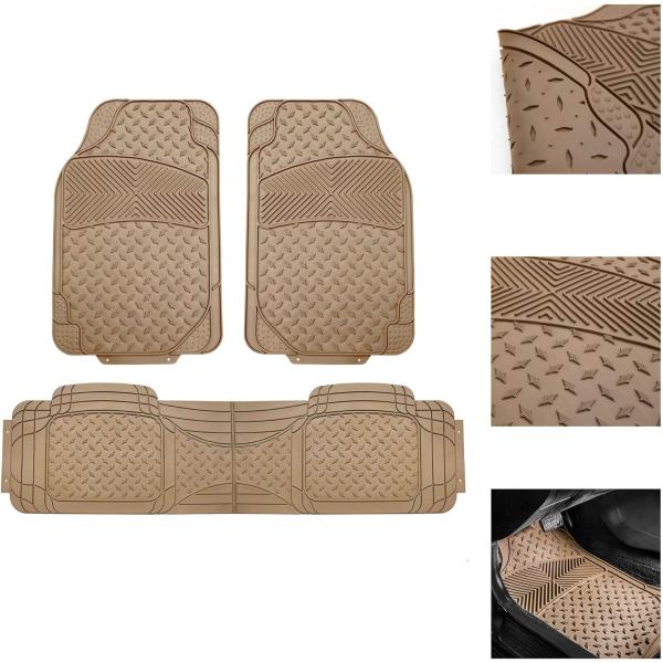 商品名TLH Semi-Custom Trimmable Vinyl Floor Mats, Beige Colorブランド：TLH商品サイズ：高さ：5.1 cm横幅：45.7 cm奥行：73.7 cm重量：13154 g商品番号：色：Be...