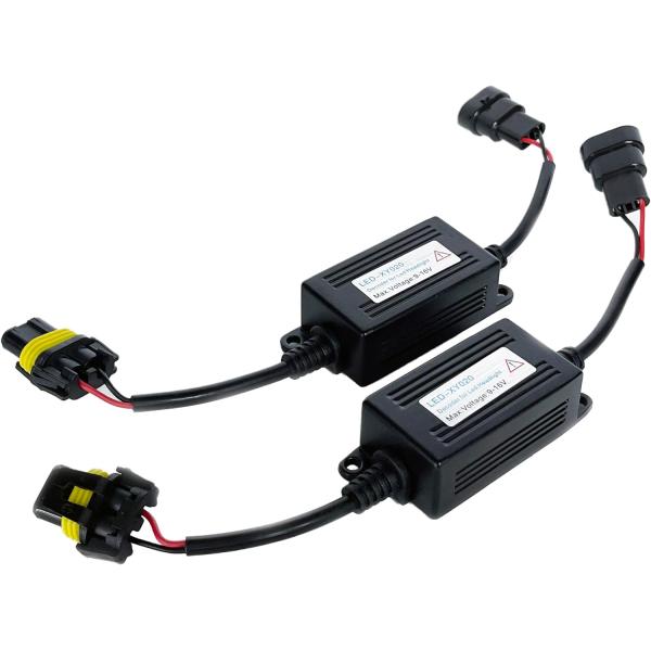 商品名SOCAL-LED 2x HB4 9006 LED Decoder Upgraded Strong Canbus Error Code Warning Canceller Anti Flicker Relay Adapter (fit...