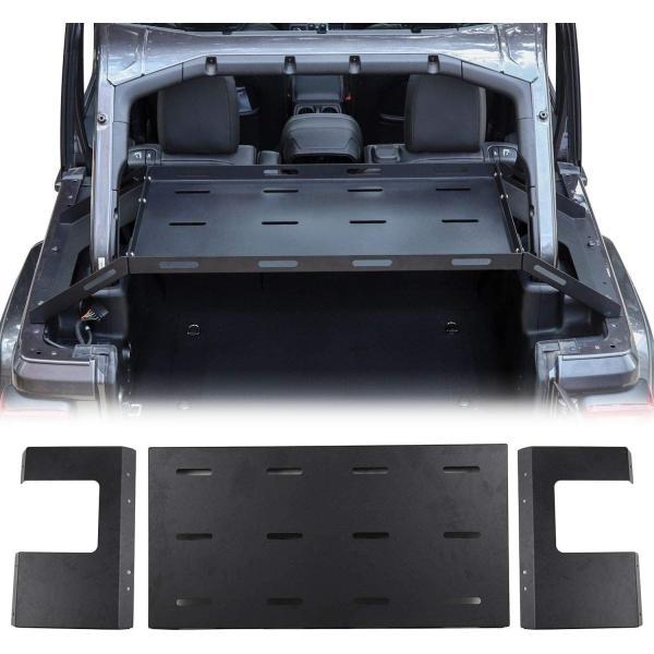 商品名RT-TCZ jk jl カーゴラック 2007-2010RT-TCZ for Wrangler Rear Trunk Cargo Rack Shelf for Jeep Wrangler JK JKU JL JLU 4 Doorブラ...