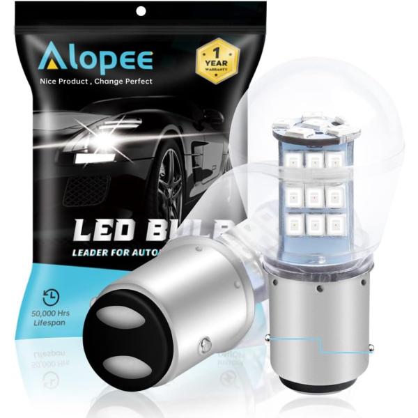 商品名ALOPEE 10V-24V DC Bright 1157 Led Bulb Red 1157 Bulb 2357 Led Bulb 2057 Led Bulb 7528 BAY15D 33SMD 2835Chip Replaceme...