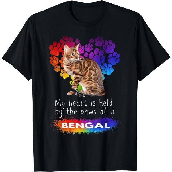 商品名My Heart Is Held By The Paws Of A Bengal Cat T-Shirtブランド：Check out my other Bengal Cat T-shirts商品サイズ：Small高さ：2.5 cm横幅...