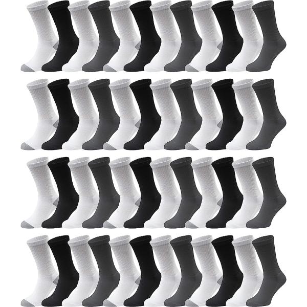 商品名クルーソックス 48足組 メンズ レディース キッズ 卸売 バルク コットン ベーシック スポーツソックス ギフト寄付 US サイズ: Mens Size 10-13 (Shoe Size 7-12)48 Pairs Crew Soc...