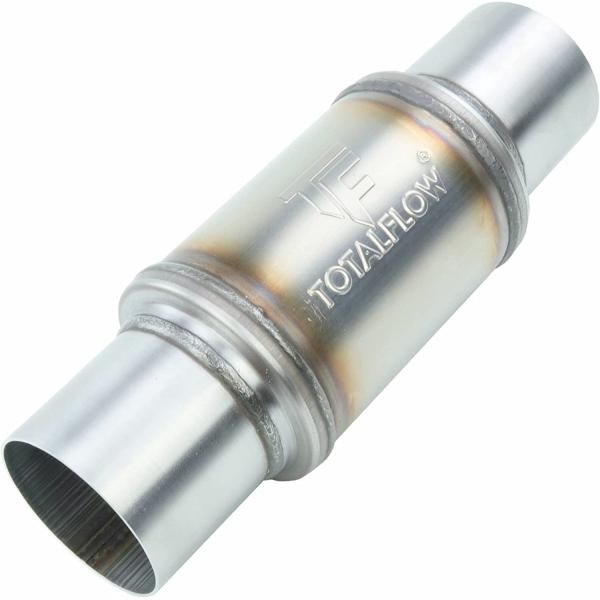 商品名TOTALFLOW 4インチラウンド20014 ストレートスルーエキゾーストマフラー 4"" Round Muffler 20014TOTALFLOW 20014 Straight Through Universal Exhaust ...