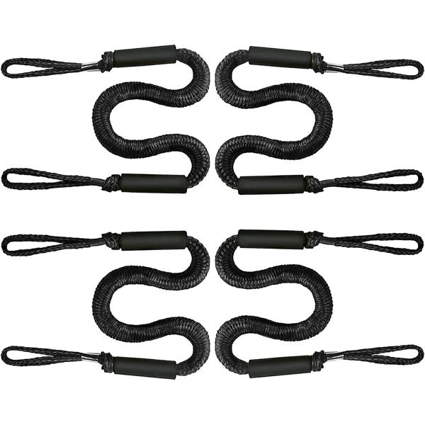 商品名バンジー ボート ドックライン 係留ロープ アクセサリー ボートドッキングライン PWC ドックライン ボート カヤック ジェットスキー ポンツーン カヌー パワーボート ウェーブランナー 4パックXUANNIAO Bungee Bo...