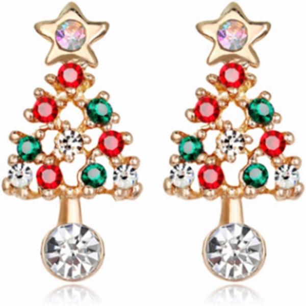 商品名Meoliny Rhinestone Stud Earrings Christmas Tree Colorful Dangle Ornament Holiday Party Jewelry Accessoryブランド：Meoliny商...