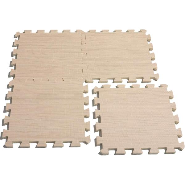 商品名CAP Barbell 3/8” Thick Puzzle Exercise Mat with Light Wood Style Pattern, 12 Square Feet (MT-1112BG)ブランド：CAP Barbell商...
