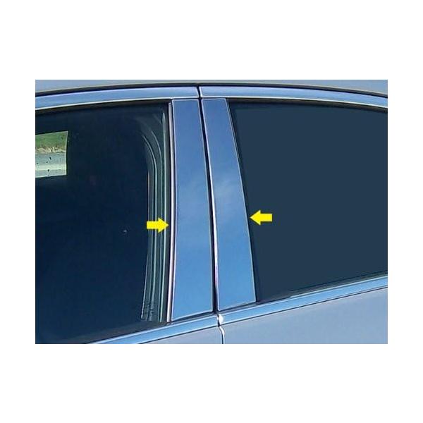 商品名707Motoring Stainless Polished Chrome Pillar Post Trim 4PC, Compatible with Cadillac ATS 2013-2018 (4-Door, Sedan)ブラン...