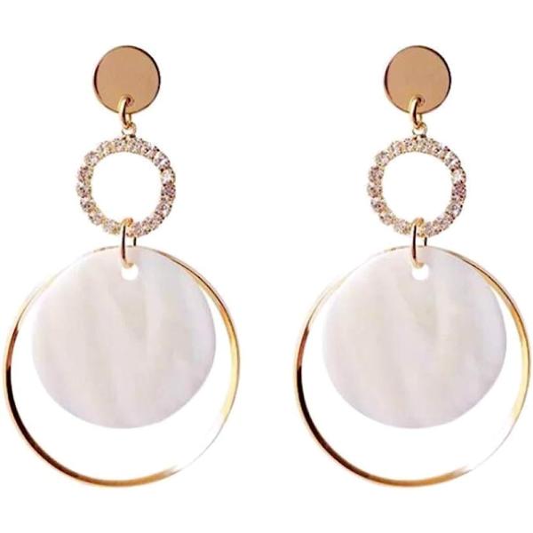 商品名幾何学三角形イヤリング 金属製 シンプル ドロップ ダングル イヤリング メッキ ゴールド ブラック ボヘミアン ダングル コスチューム イヤリング レディース ガールズ バー パーティー ファッションジュエリーGeometric R...