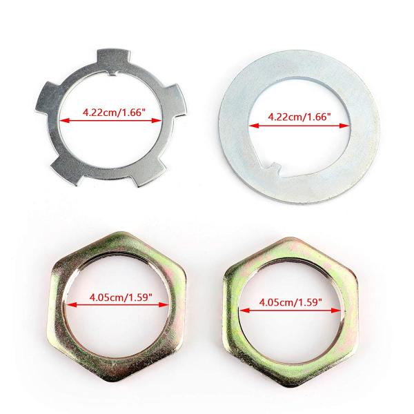 商品名Artudatech フロントアクスルハブスピンドルロックナットワッシャーキット 43521-60011 トヨタ用 Je-ep Hiluxs用Artudatech, Front Axle Hub Spindle Lock Nut Wa...