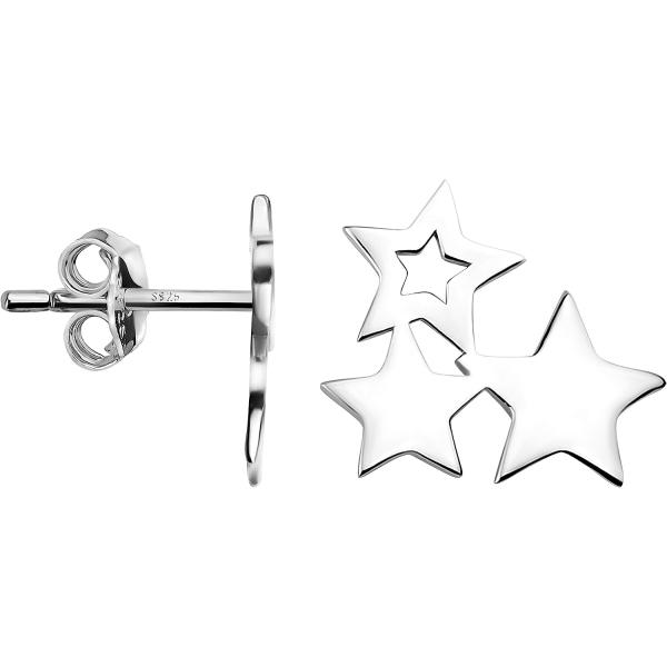 商品名SOFIA MILANI - レディース ピアス 925シルバー - スター スタッド イヤリング - 20749SOFIA MILANI - Women's Earrings 925 Silver - Star Stud Earri...