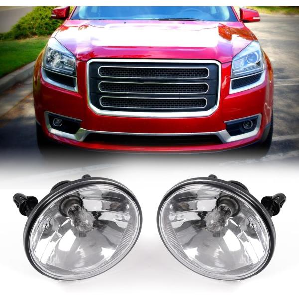 商品名CNNELL フォグランプ 2007-2014 シボレー サバーバン タホ GMC ユーコンに対応 フォードエスケープ エクスプローラー スポーツ トラック ポンティアック 08-10 / シボレーカマロ 10-13 ラウンドフォグラ...