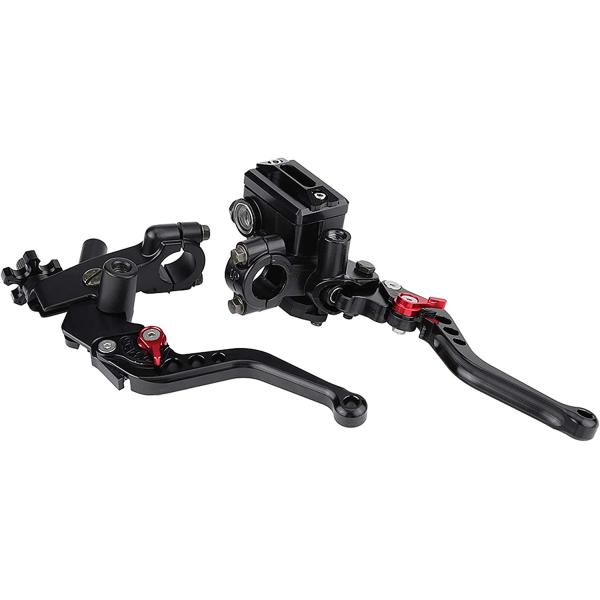 商品名マスターシリンダーレバー オートバイブレーキマスターシリンダー左右クラッチレバーセット オートバイハンドルバー用 1組Master Cylinder Levers, Motorcycle Brake Master Cylinder L...