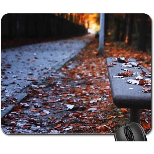 商品名Mouse Pad - Bench Autumn The Path Park Leaf Tree Gardenブランド：Yuatuwaw商品サイズ：商品番号：色：素材：