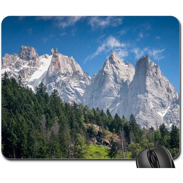 商品名Mouse Pad - Chamonix Mountain Park Alps France Blanc Natureブランド：Yuatuwaw商品サイズ：商品番号：色：素材：