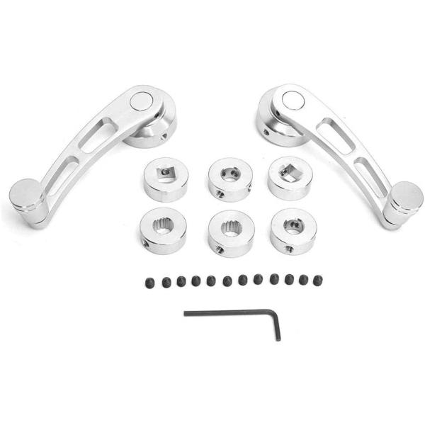 商品名KIMISS Window Crank Handle Winder,2pcs Alloy Window Handle Riser Winder Crank Fit for Classic Car(Sliver)ブランド：KIMISS商...