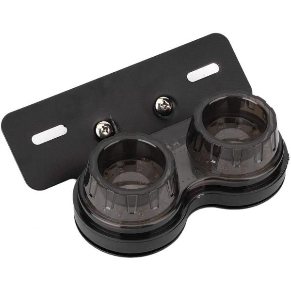 商品名Gorgeri Motorcycle Taillight, 12V Round Motorcycle LED Brake Tail Light Rear Lamp ABS Universal Modified Accessory(Sm...